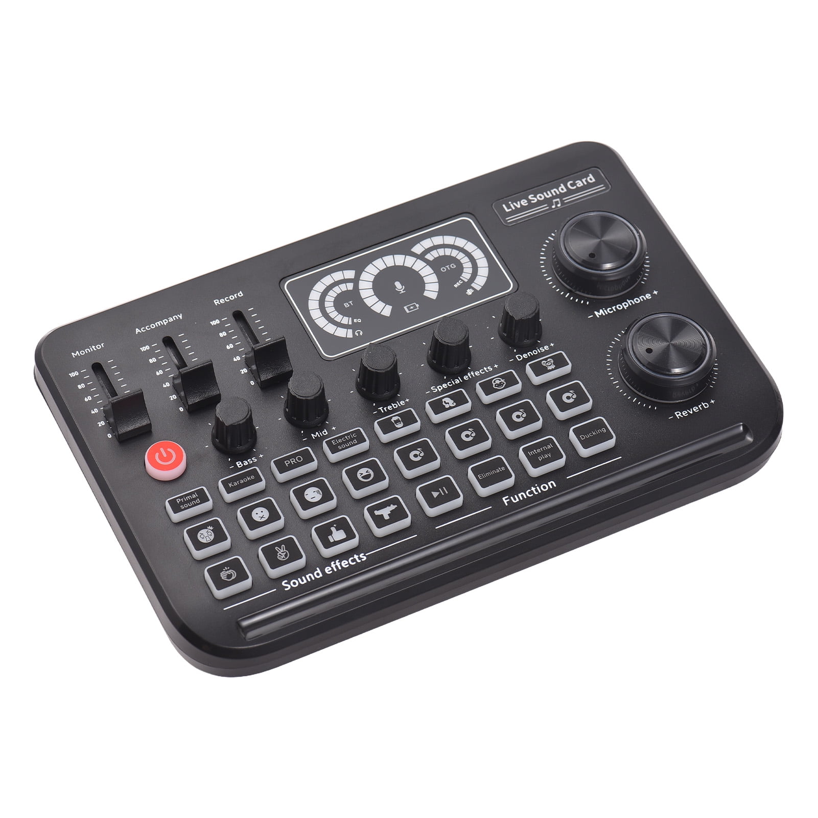 Sound Card,Audio Sound Bt And Noise Reduction Live Reduction Built-in ...