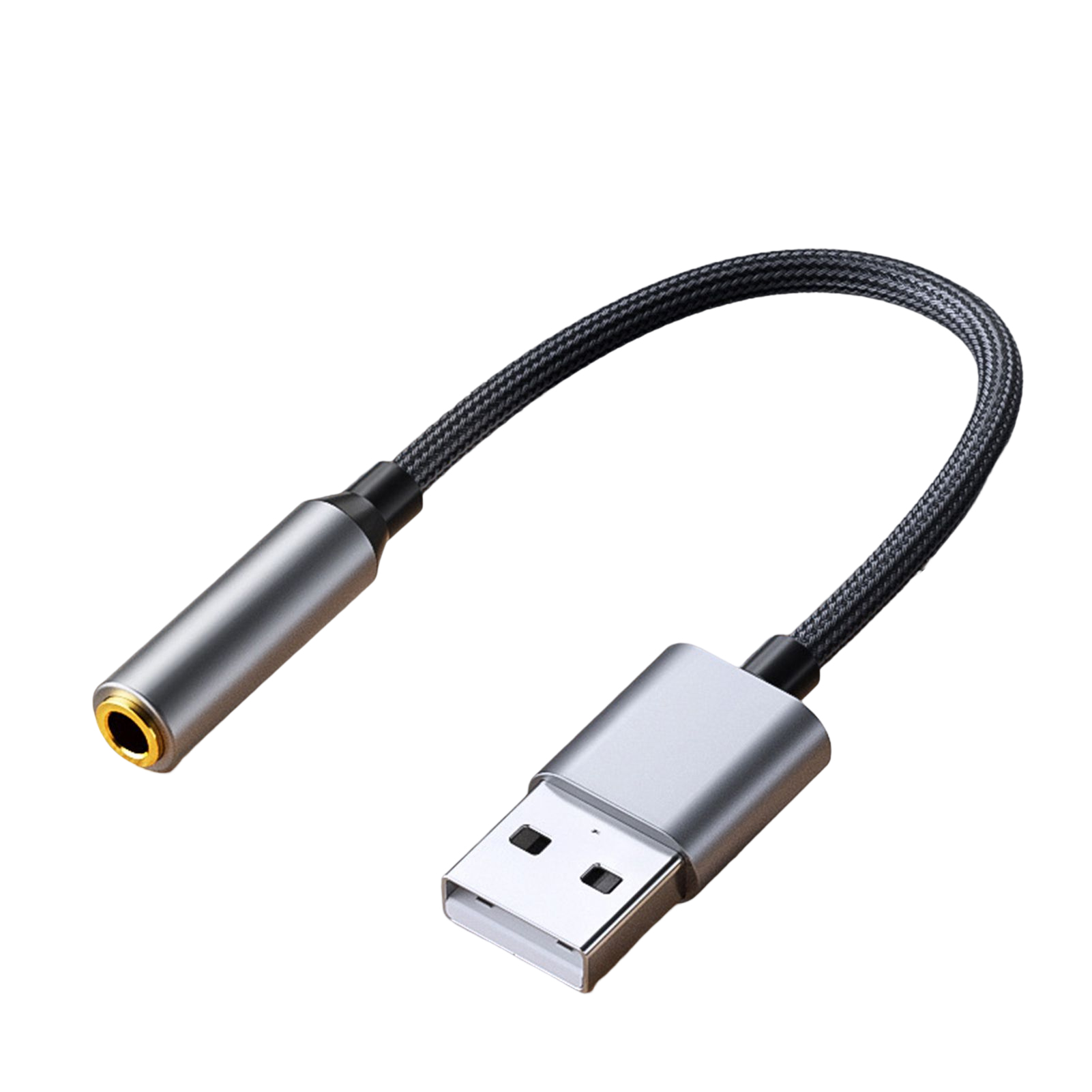 Sound Card Professional Audio Transfer Plug Play USB to 3.5mm Computer ...