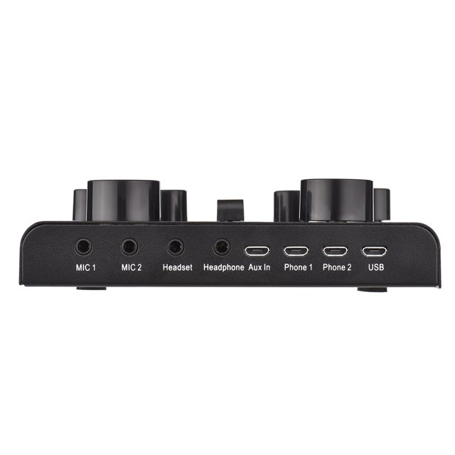 Sound Card,V8 Plus Live Dj Equipment With Usb Audio Voice Live Sound 15 ...