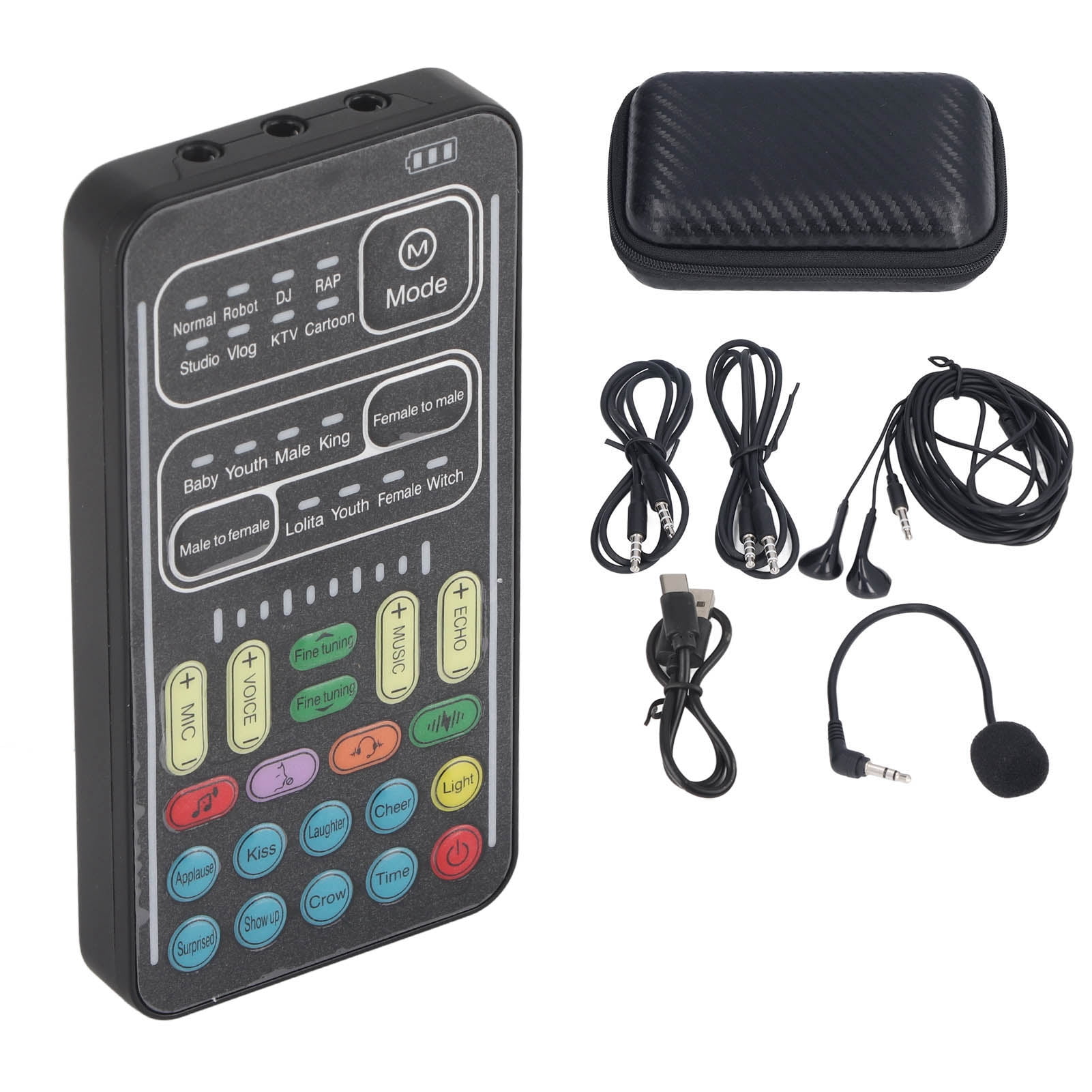 Sound Changer,I9 Voice Changer Set Multifunction Portable Recording ...