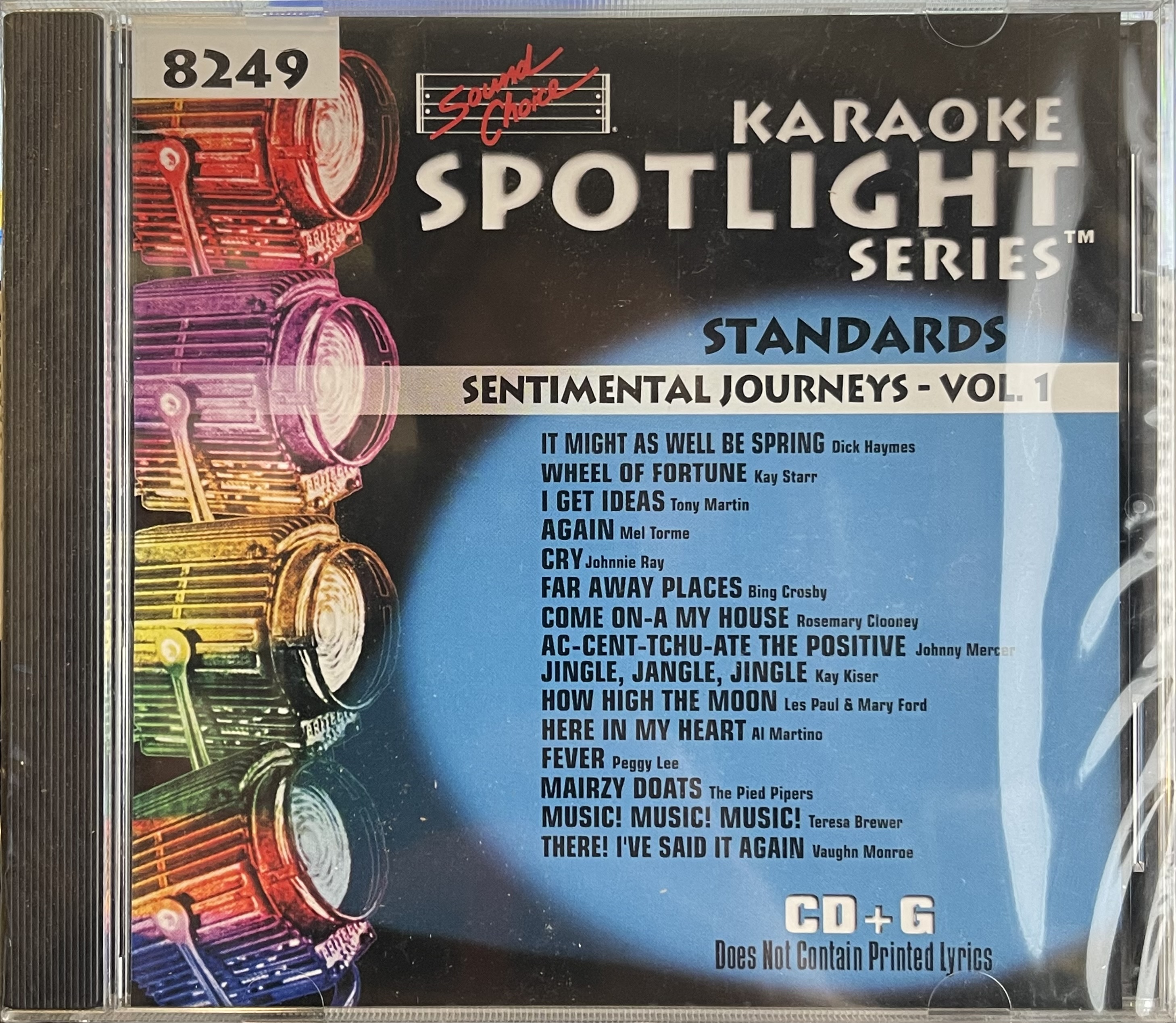 Sound Choice Karaoke Spotlight Series: Vol. 1-Sentimental Journeys - Walmart.com