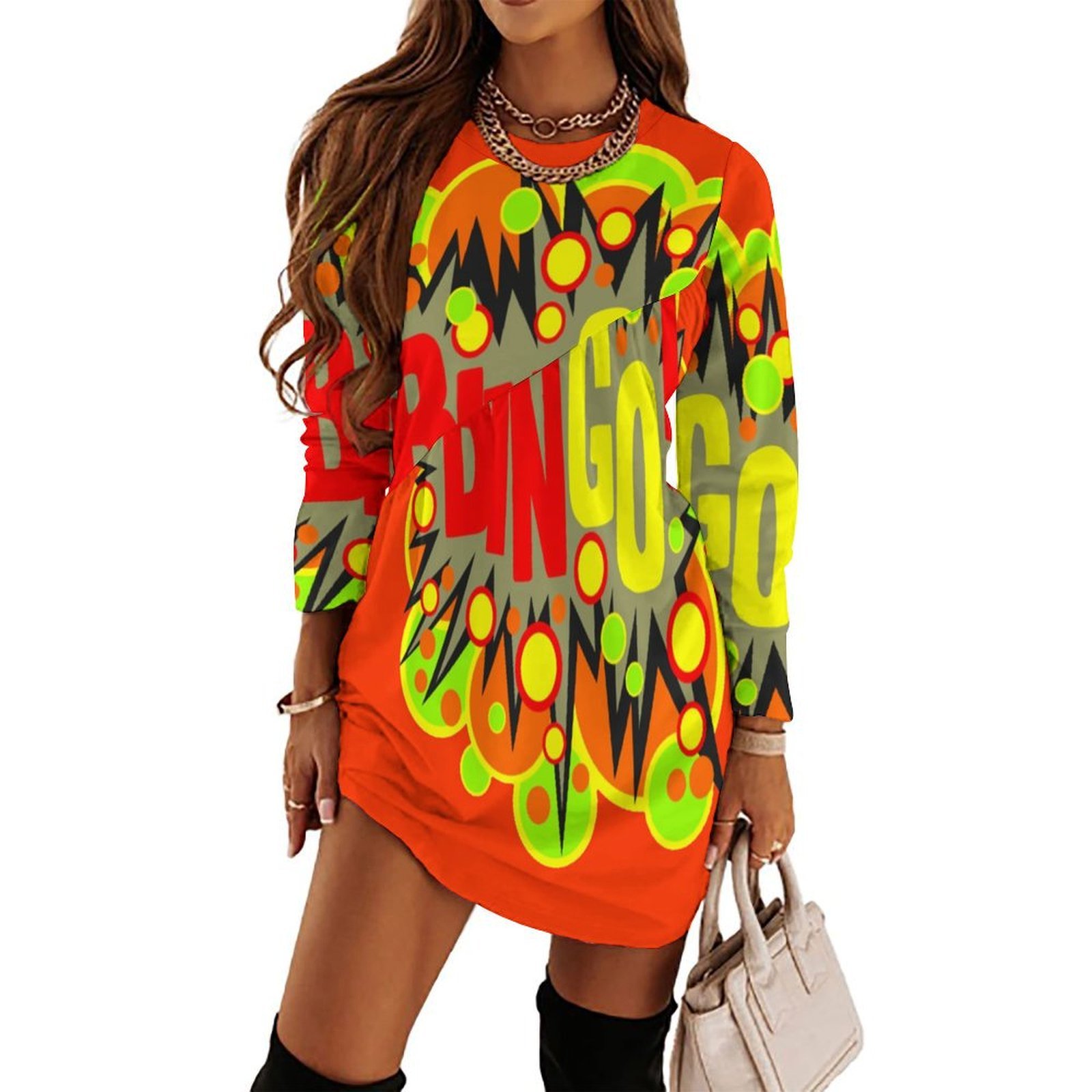 Sound Effect -BINGO! Loose Dress Evening Dress Summer Dresses for Women ...
