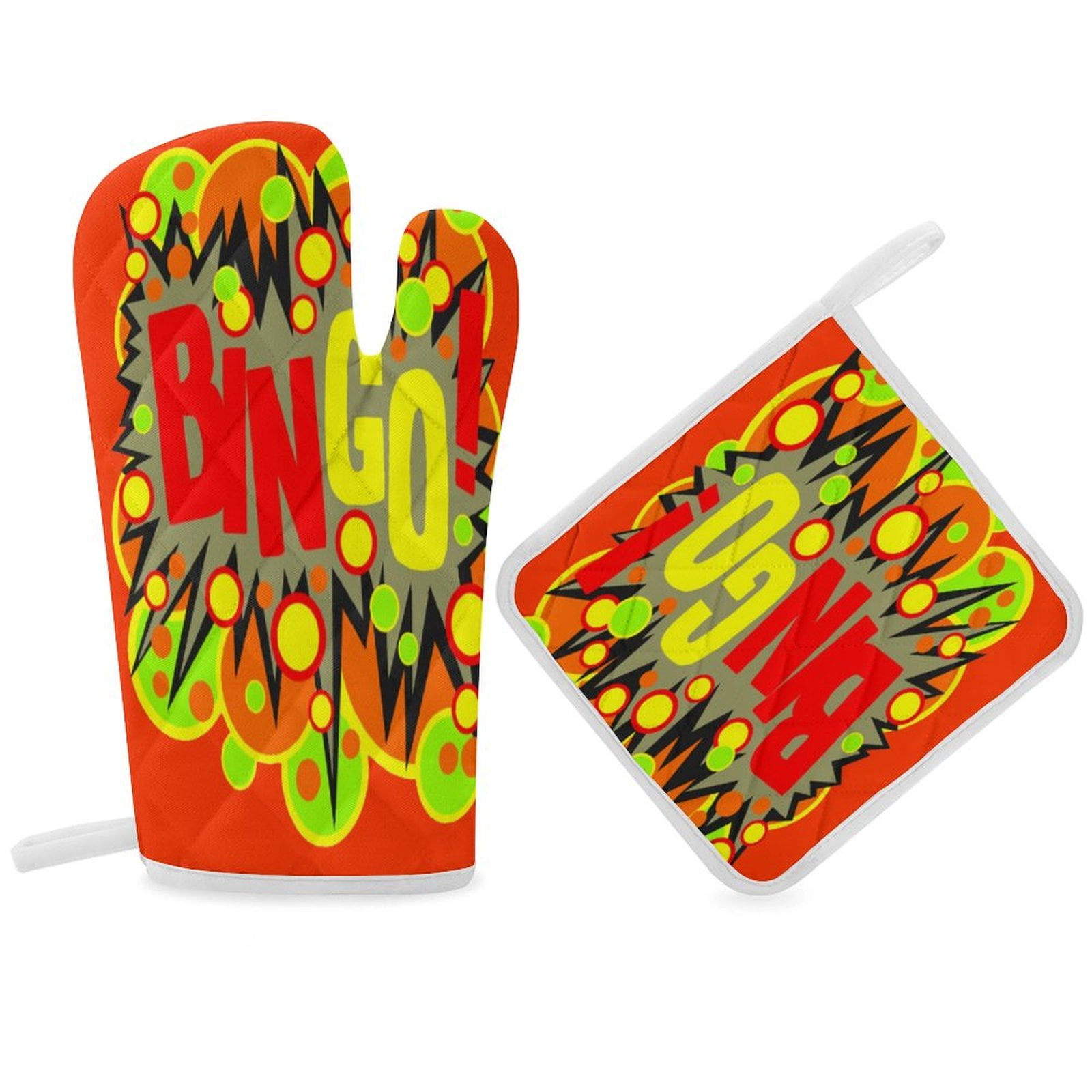 Sound Effect -BINGO! Oven Gloves And Pots Stand Set Oven Gloves And Pot ...