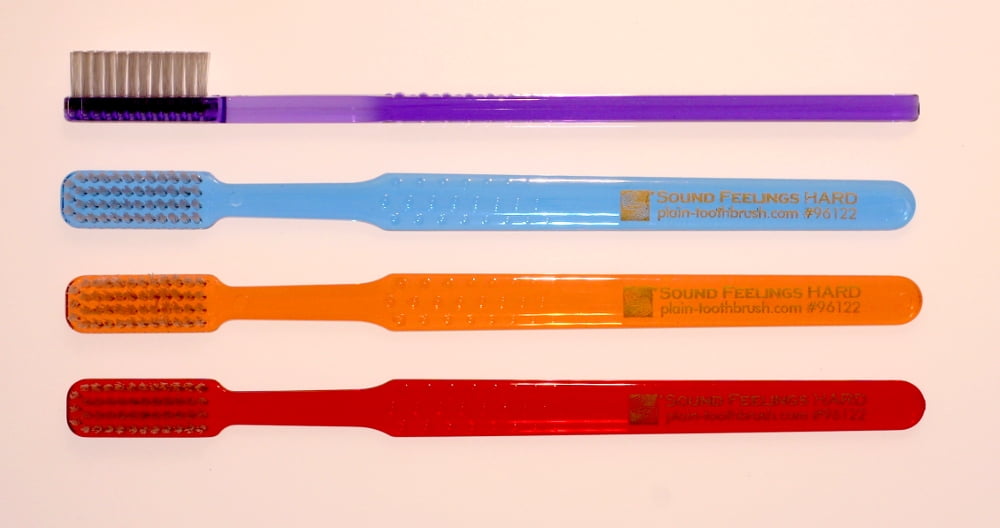 Sound Feelings Toothbrush - HARD, Plain, Basic, Classic, Old-Fashioned ...