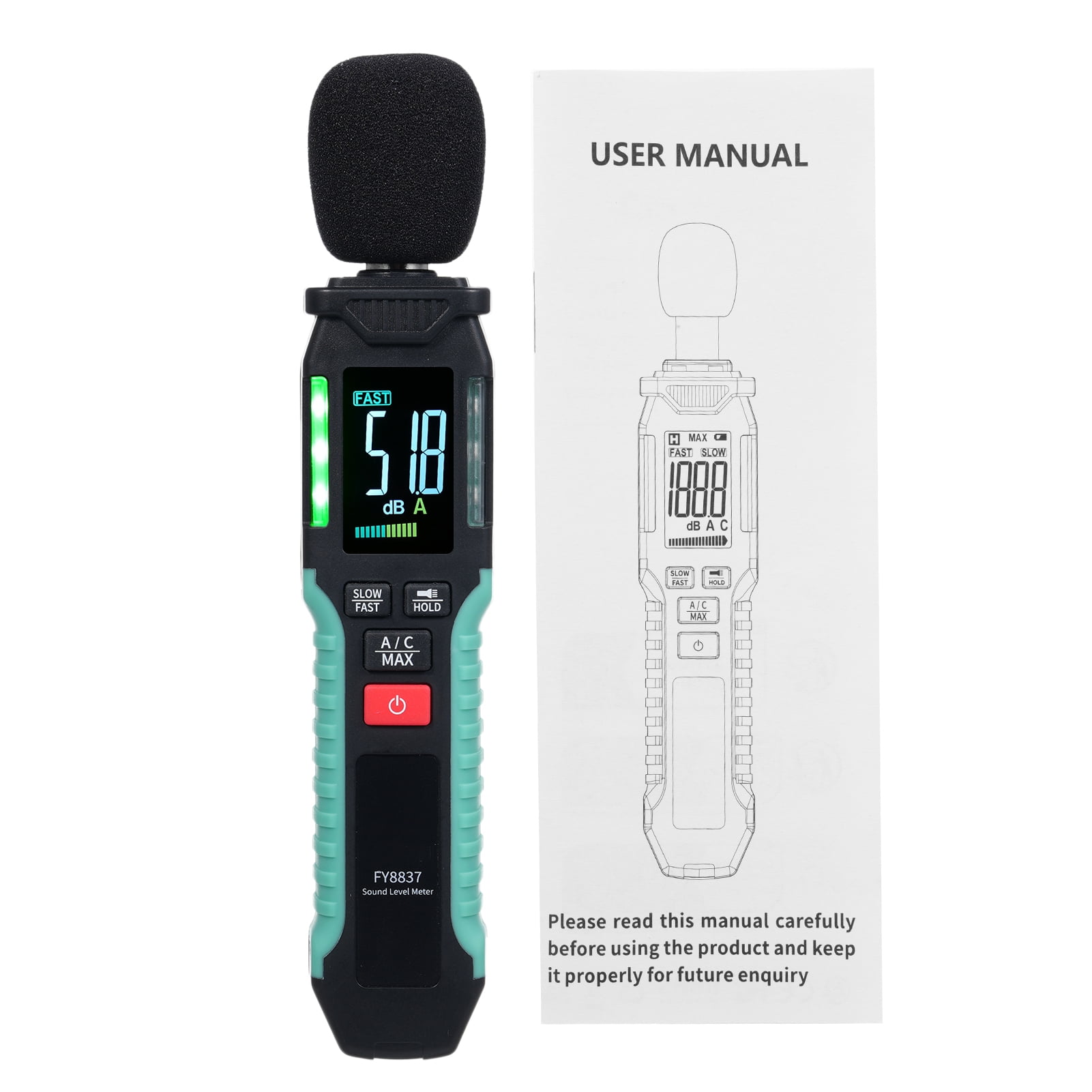 Sound Level Meter,Noise With Tester With Decibel Meter With Display ...