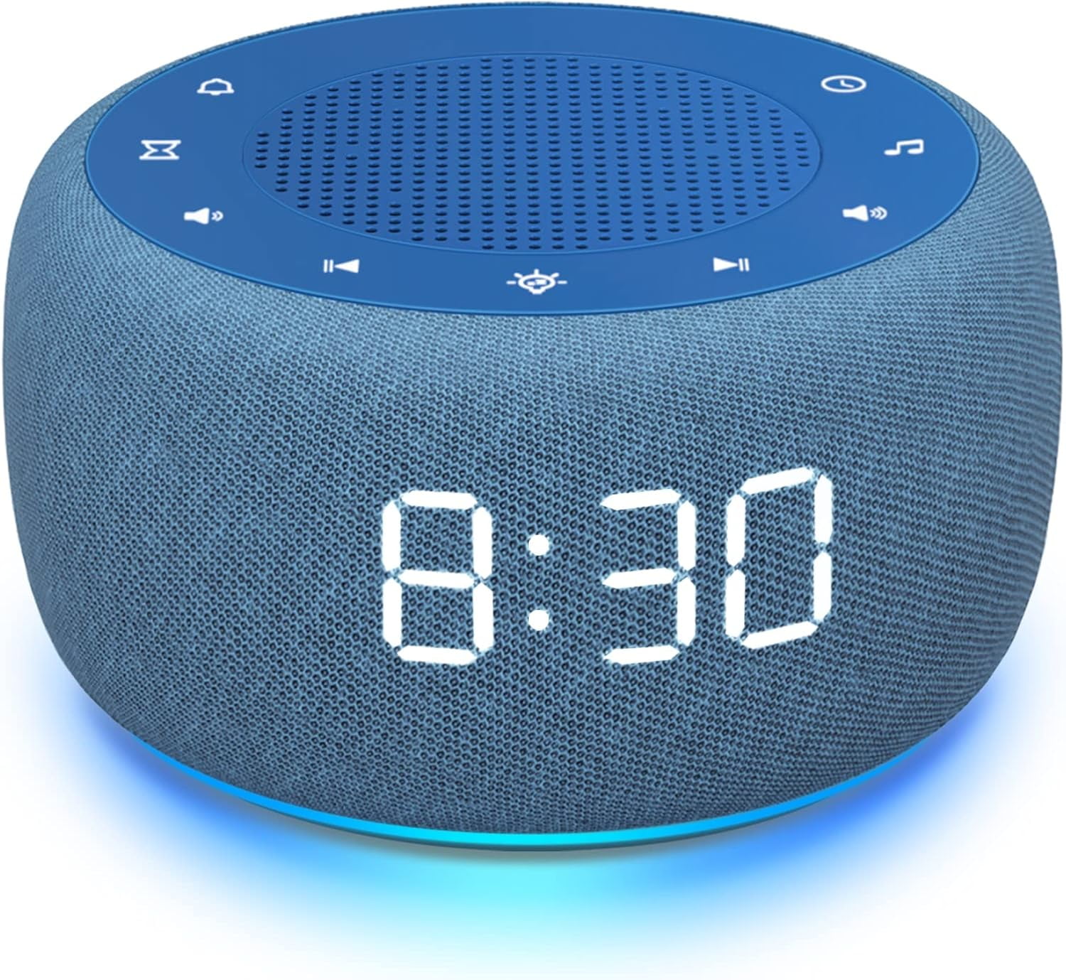 Sound Machine & Alarm Clock 2-in-1, 18 Soothing Sound, 7 Night Light ...