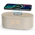 Sound Machine Alarm Clock Wireless Charger: Bluetooth 10W Stereo Sound ...