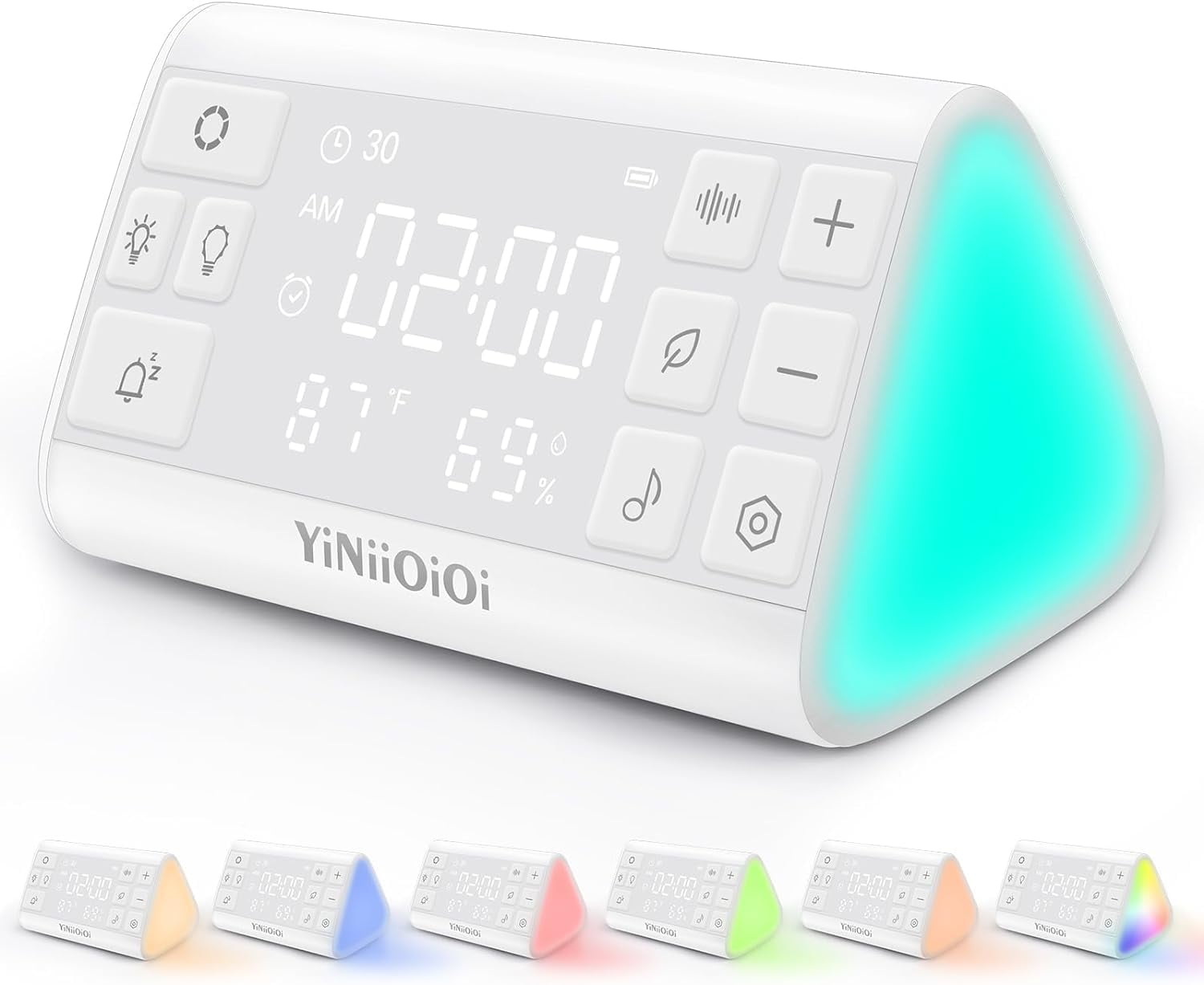 Sound Machine, White Noise Machine with Alarm Clock, 35 Soothing Sounds ...