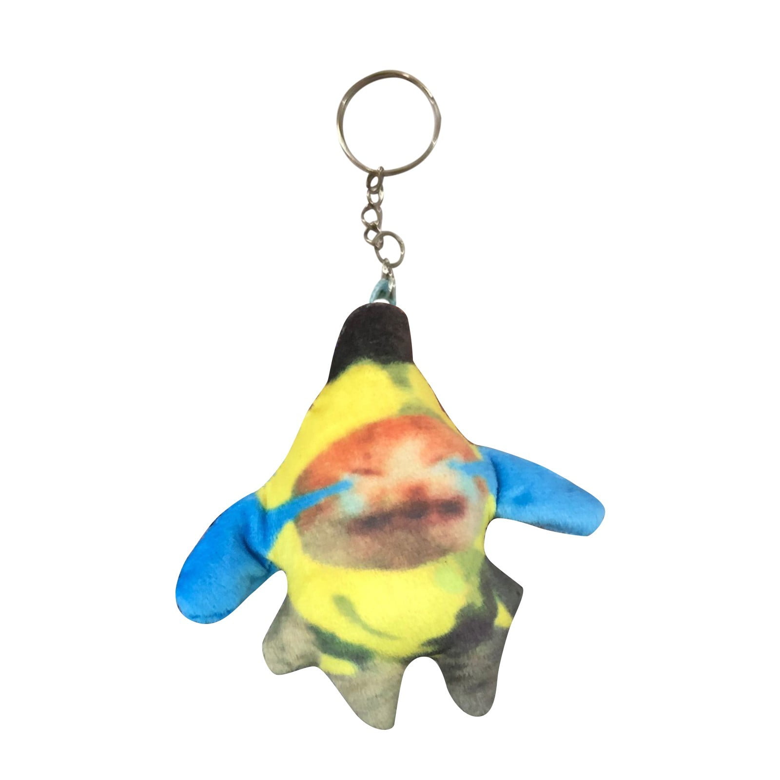 Sound Making Banana Cat Round Acrylic Blanks Crying Cat Keychain Banana ...