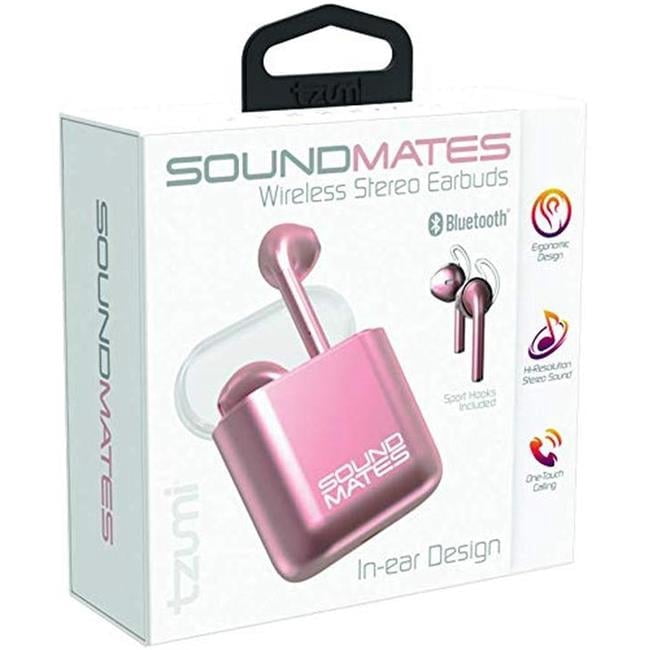 Sound Mates Earbuds with Wireless Charging, Rose Gold - Walmart.com