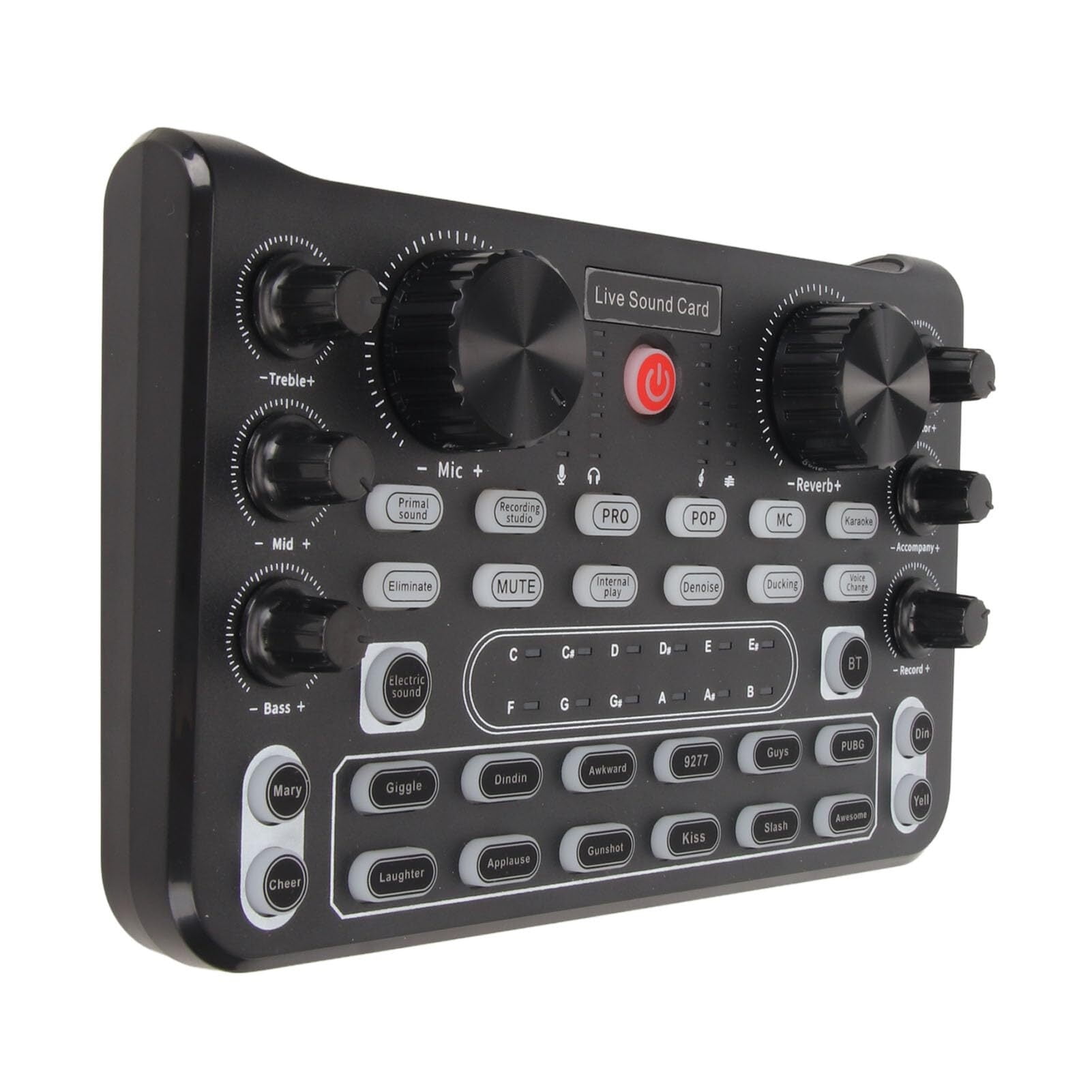 Sound Mixer, Plug and Play Multiple Sound Effects Streaming Sound Card ...
