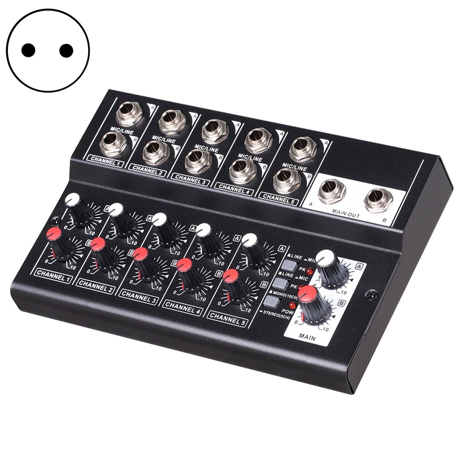 Sound Mixer Professional Reverberation Effect Metal Shell 10 Channels ...