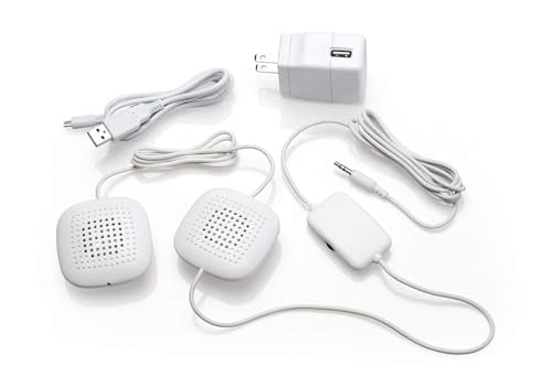 Sound Oasis Amplified Pillow Speakers, 2 Ultra-Thin Hi-Fi Stereo ...