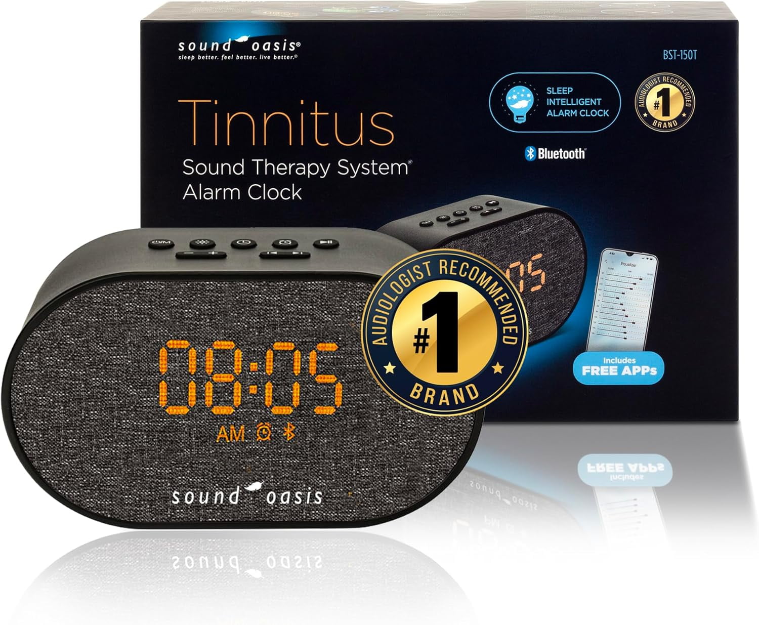 Sound Oasis BST-150T Tinnitus Sound Therapy System Alarm Clock ...