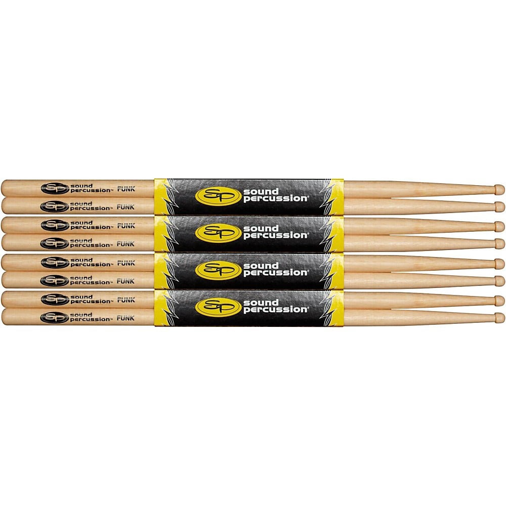 Sound Percussion Labs Hickory Drum Sticks 4-Pack Funk Wood - Walmart.com