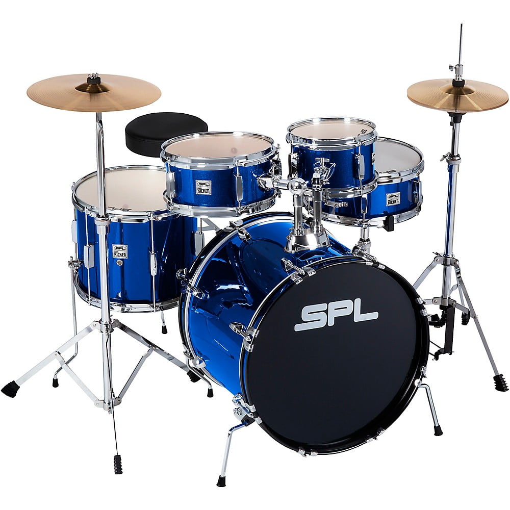 Sound Percussion Labs Junior Kicker 5-Piece Drum Set Metallic Blue ...
