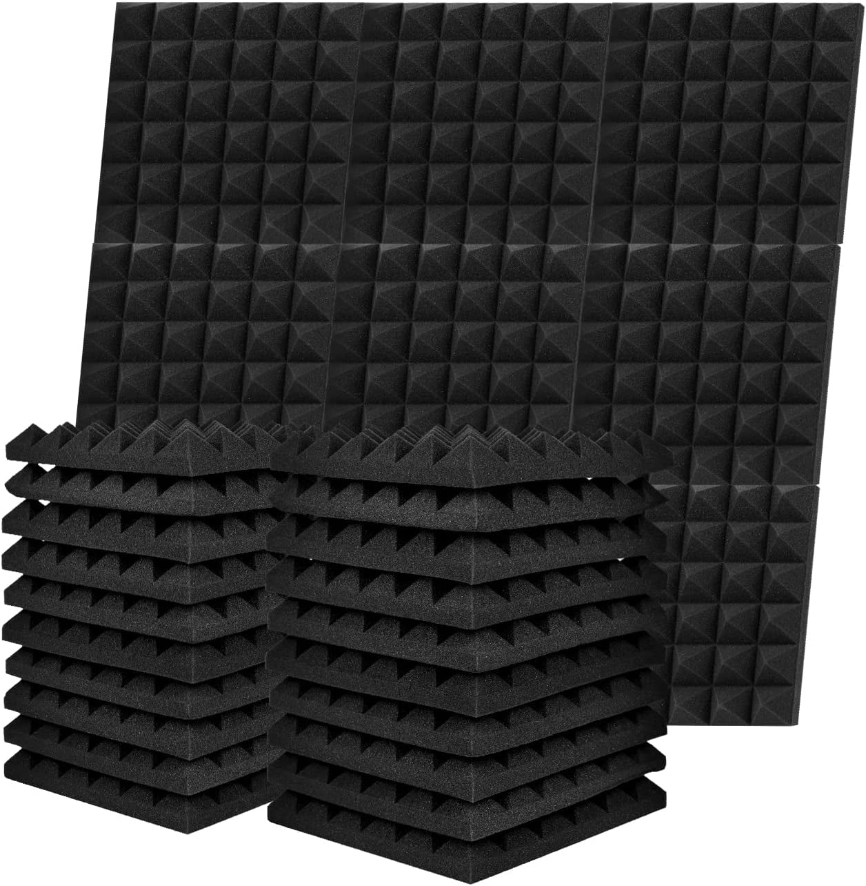 Sound Proof Foam Panels, 12 Pcs 2" x 12" x 12" Acoustic Foam Panels ...