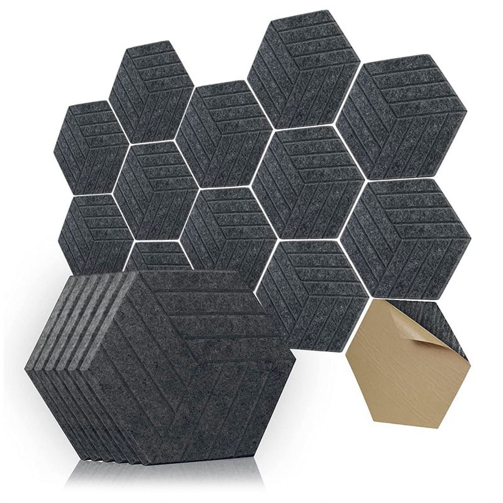 Sound Proof Panels Hexagon Self-Adhesive,12 Pcs Acoustic Panel, Sound ...