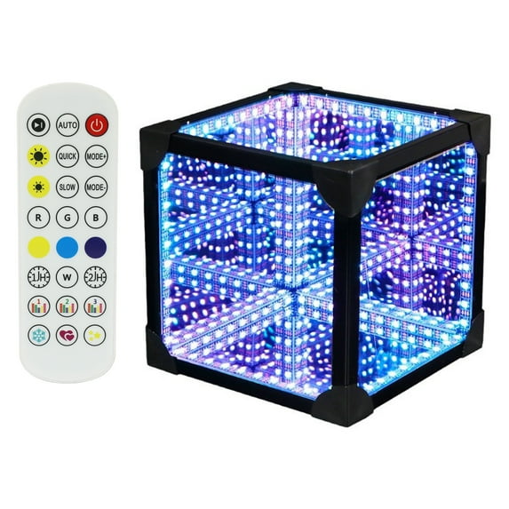 Sound Reactive Cubes Lamp Depth Effect Remote Control USB Powered ...