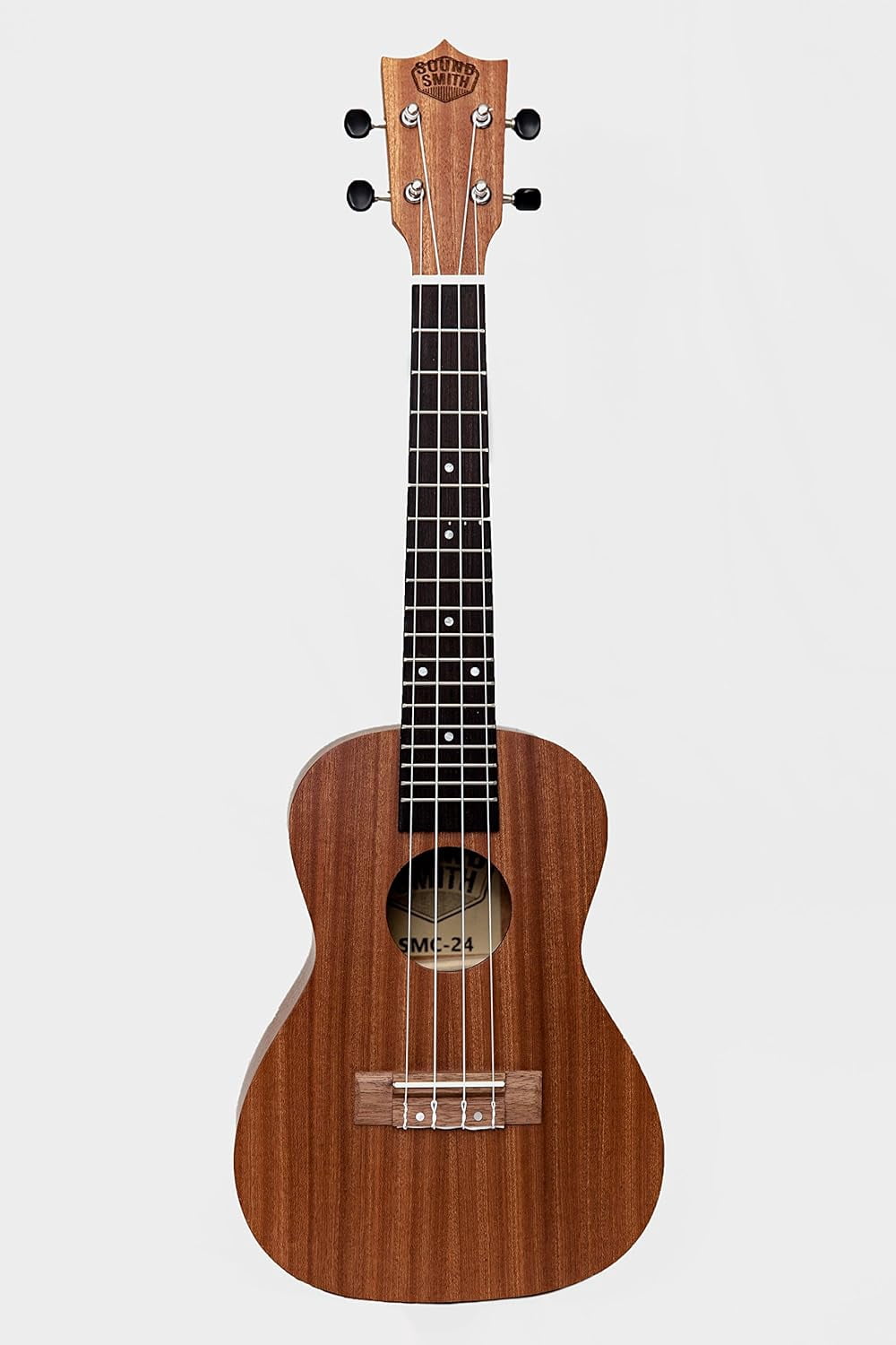 Sound Smith Concert Ukulele - Hand Crafted Beautiful Sapele - Padded ...