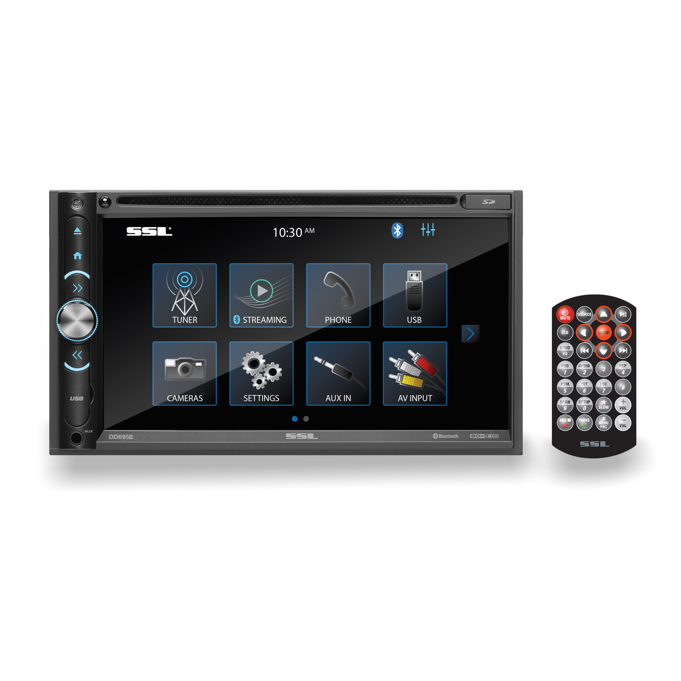 KENWOOD KDC-BT35 1-DIN Car Stereo with CD Player, Bluetooth, Front USB ...