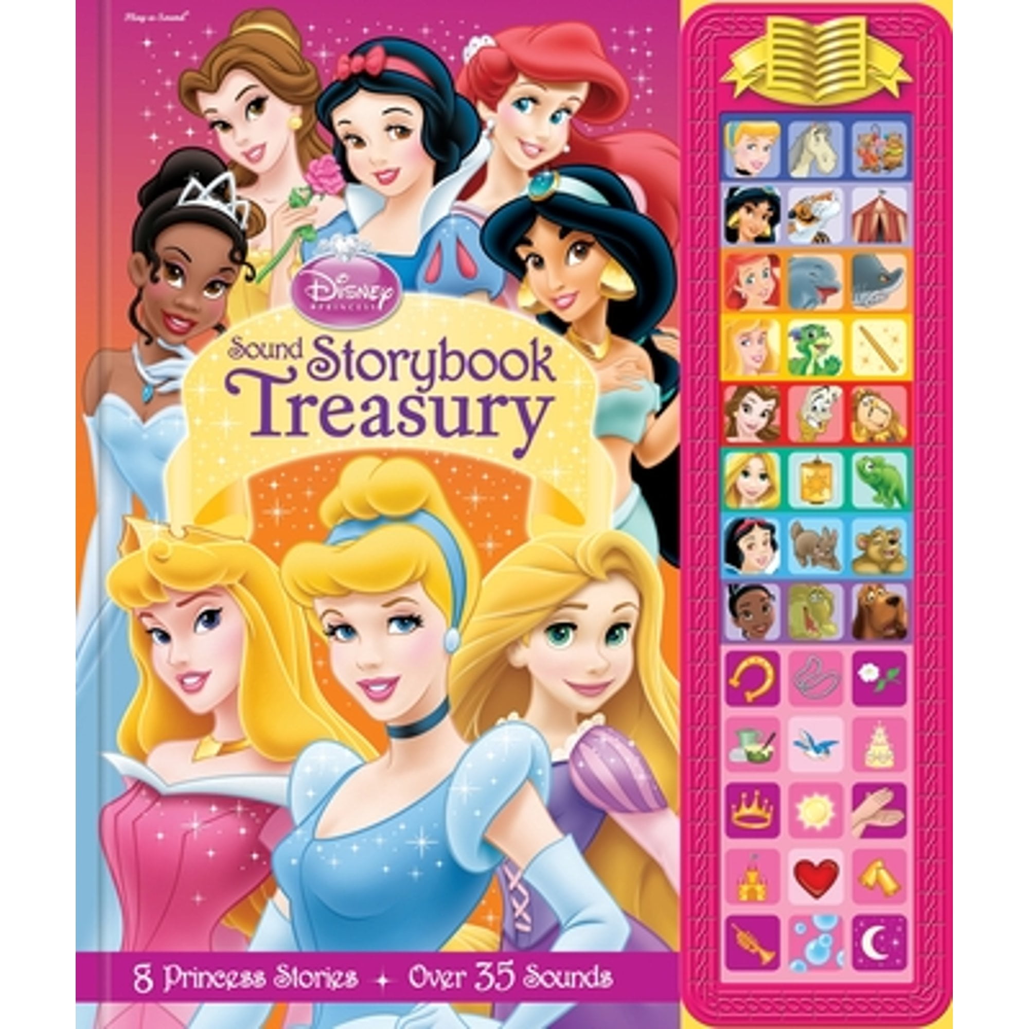 Pre-Owned Disney Princess Sound Storybook Treasury Paperback - Walmart.com