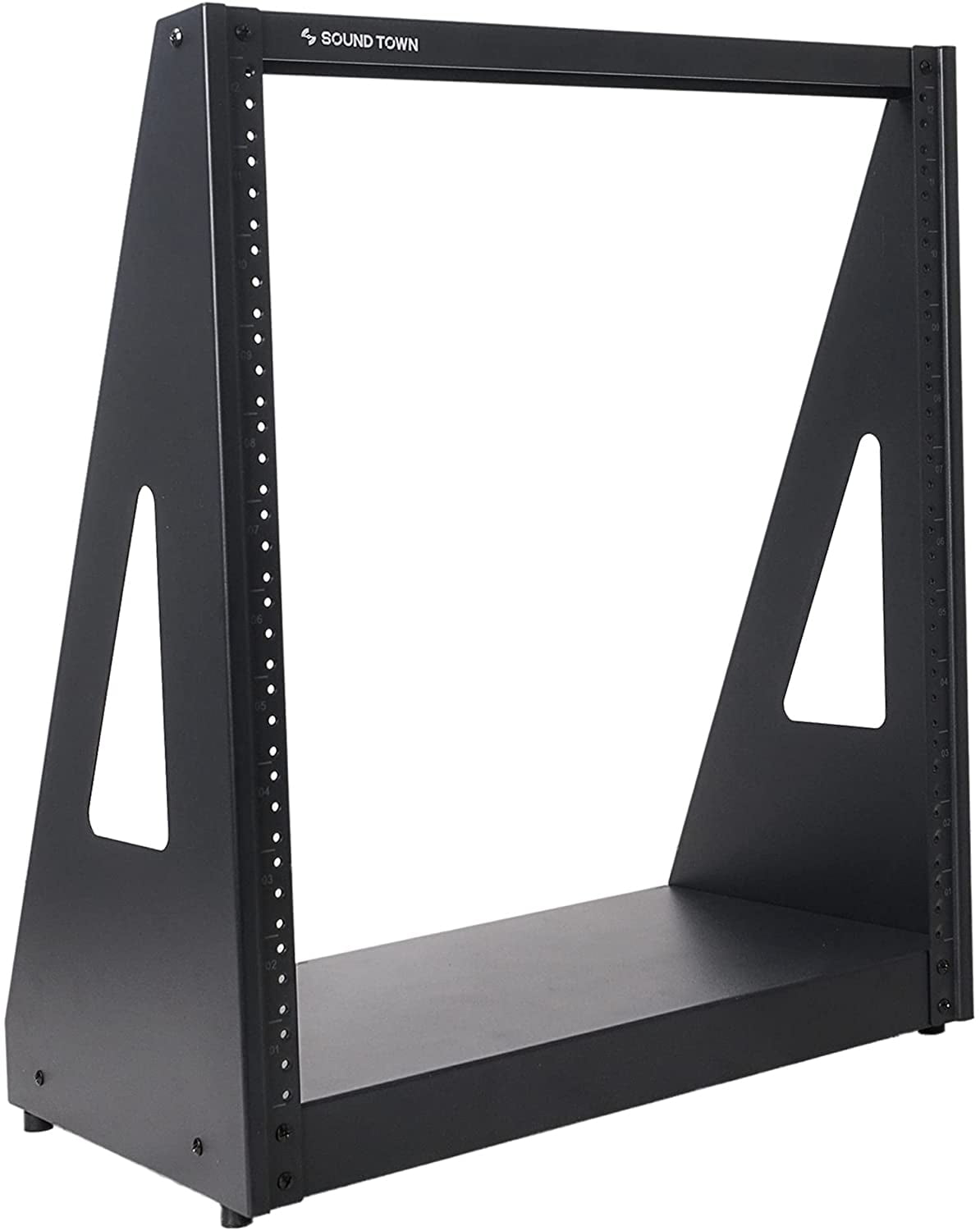 Sound Town 12U 2-Post Heavy-Duty Open-Frame Rack, for Audio/Video ...