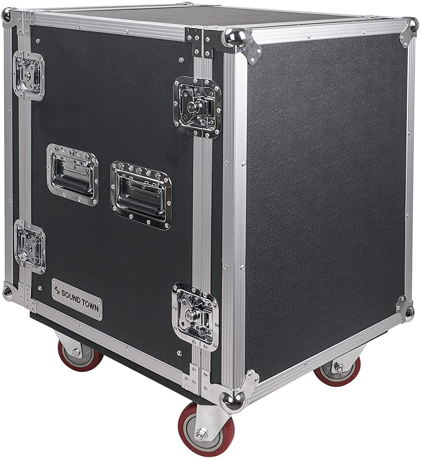 Sound Town 14U PA/DJ Rack/Road Case, 14-Space, with 21" Rackable Depth ...