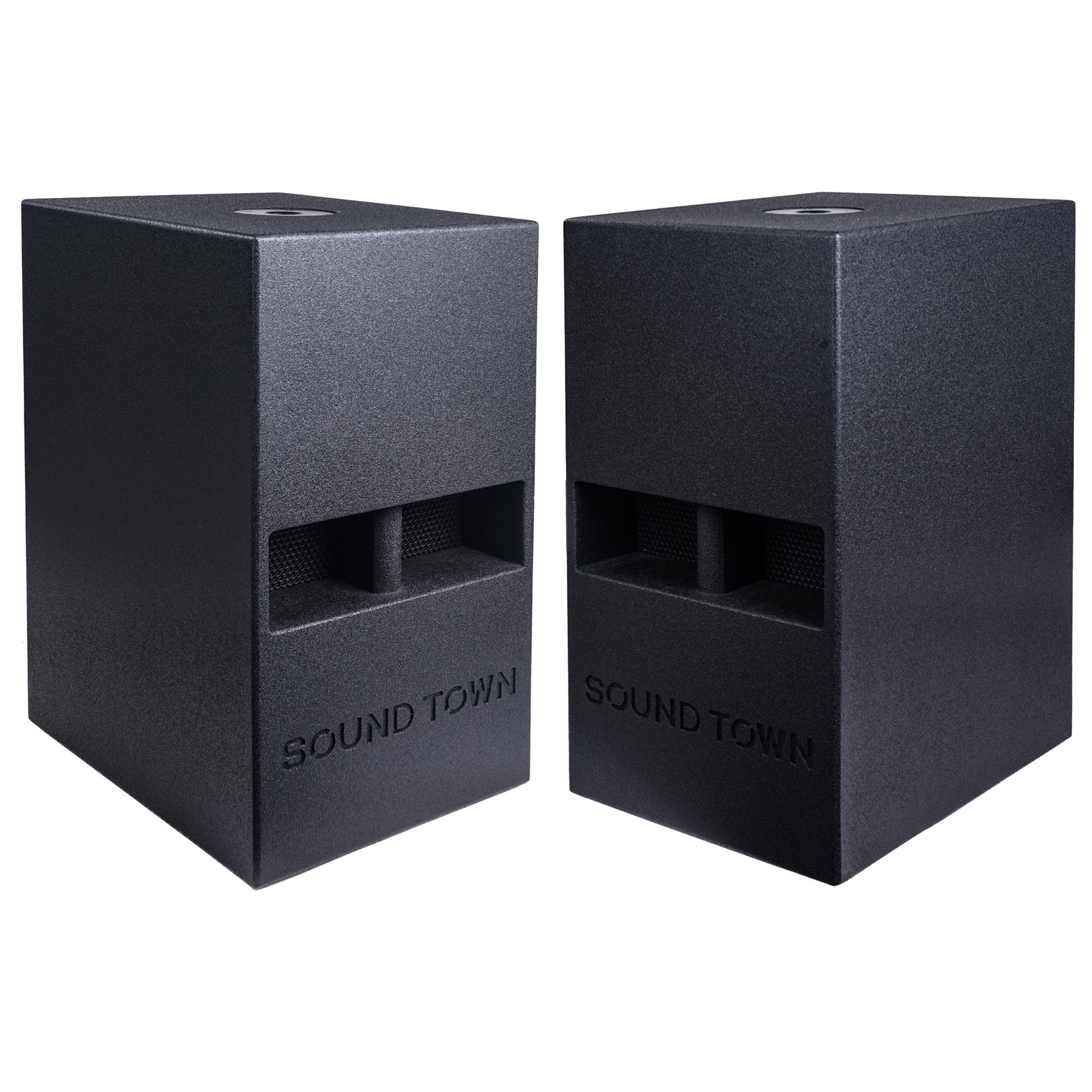Sound Town 2-Pack Amplified PA DJ Subwoofers System, 1600 Watts, Folded ...