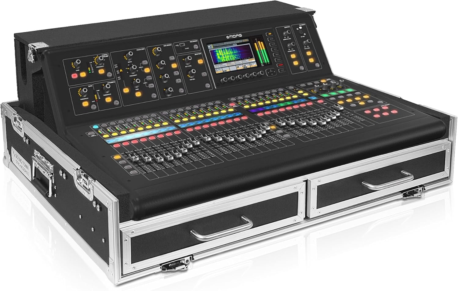 Sound Town ATA Plywood Mixer Case with Interior Foam Protection ...