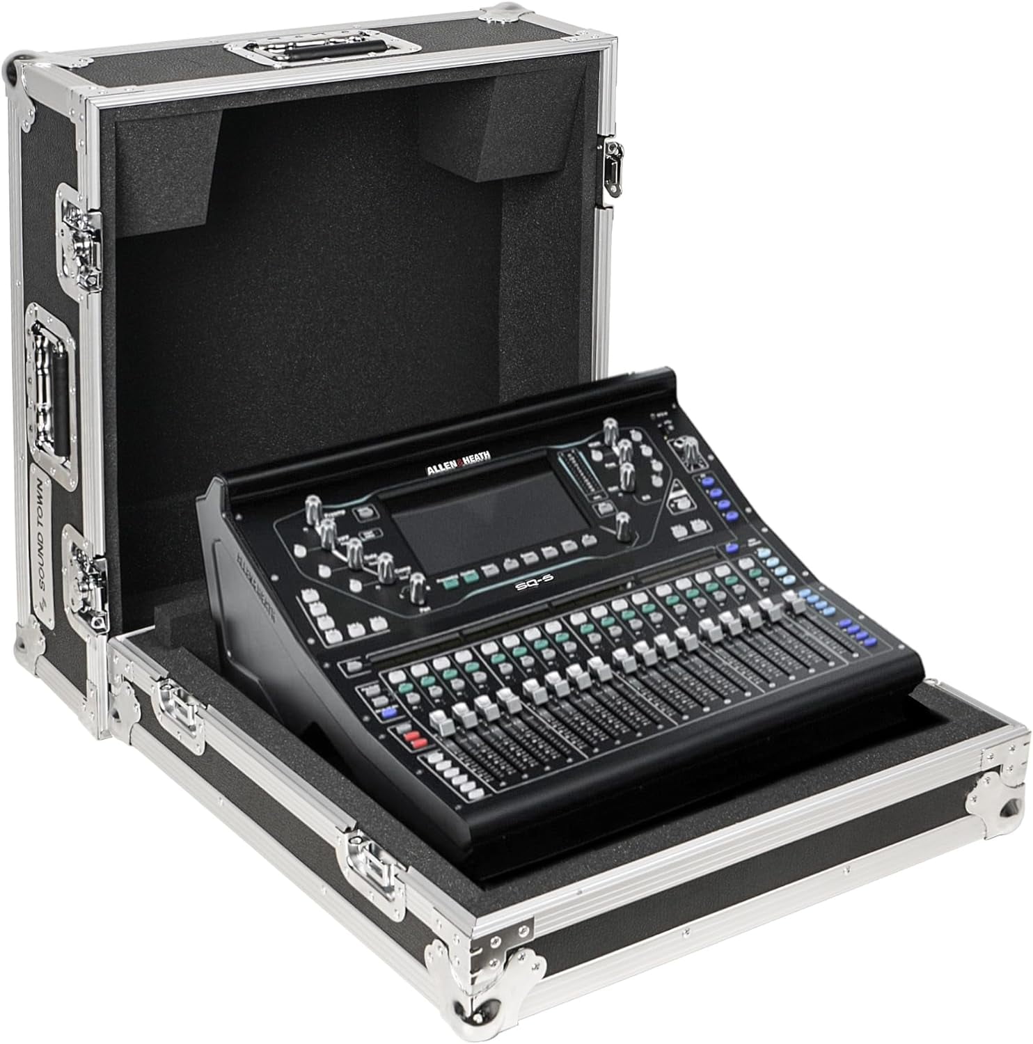 Sound Town ATA Plywood Mixer Case with Interior Foam Protection, for ...