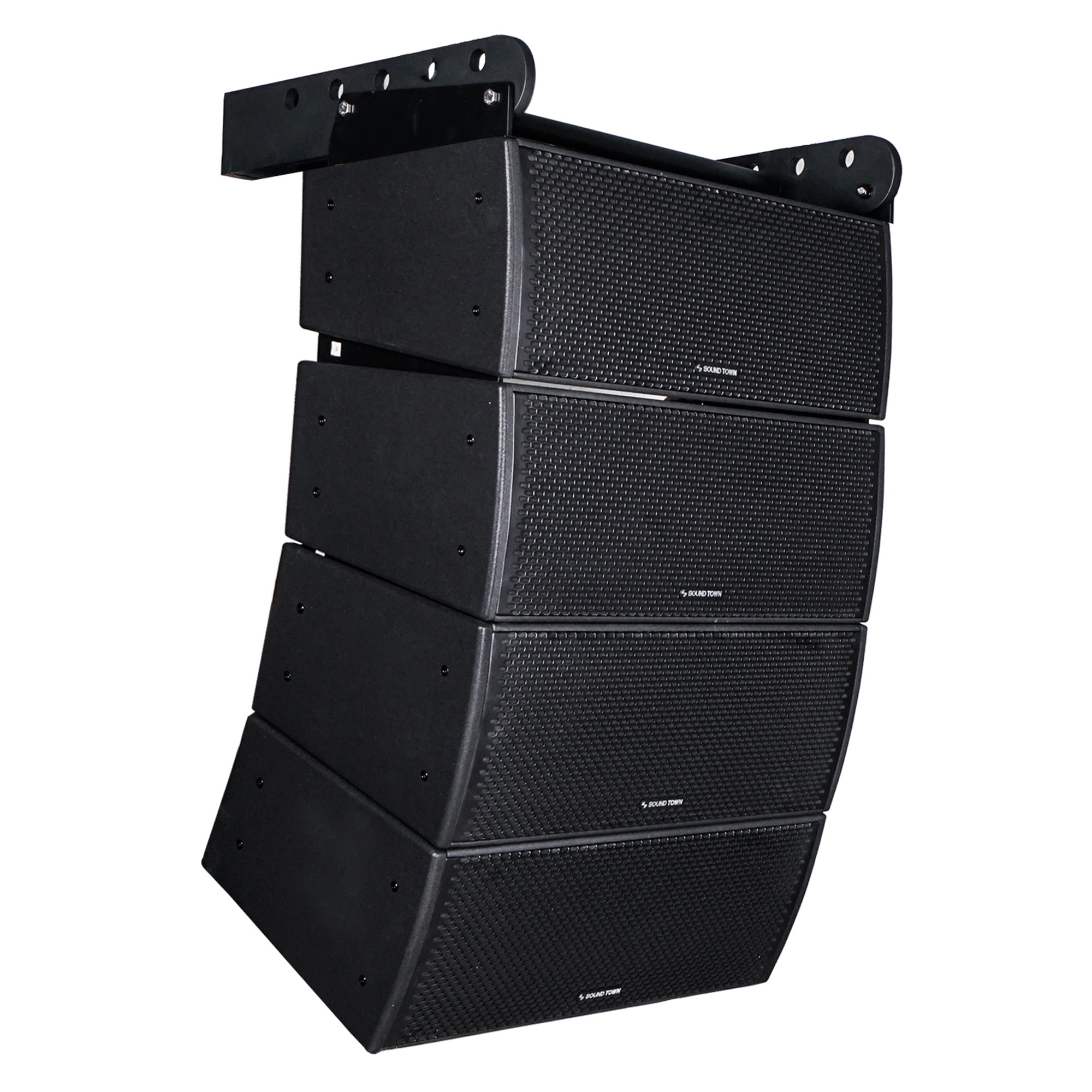 Sound Town All-Weather 4 x Dual 8” Water-Resistant Passive Line Array ...