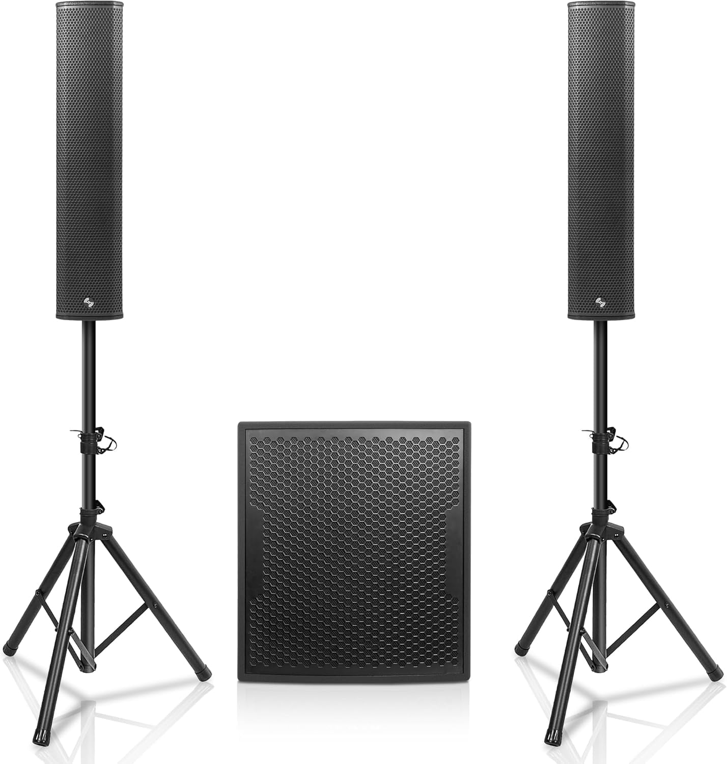 Sound Town CARPO Series 1700W Subwoofer and Line Array Speaker System ...