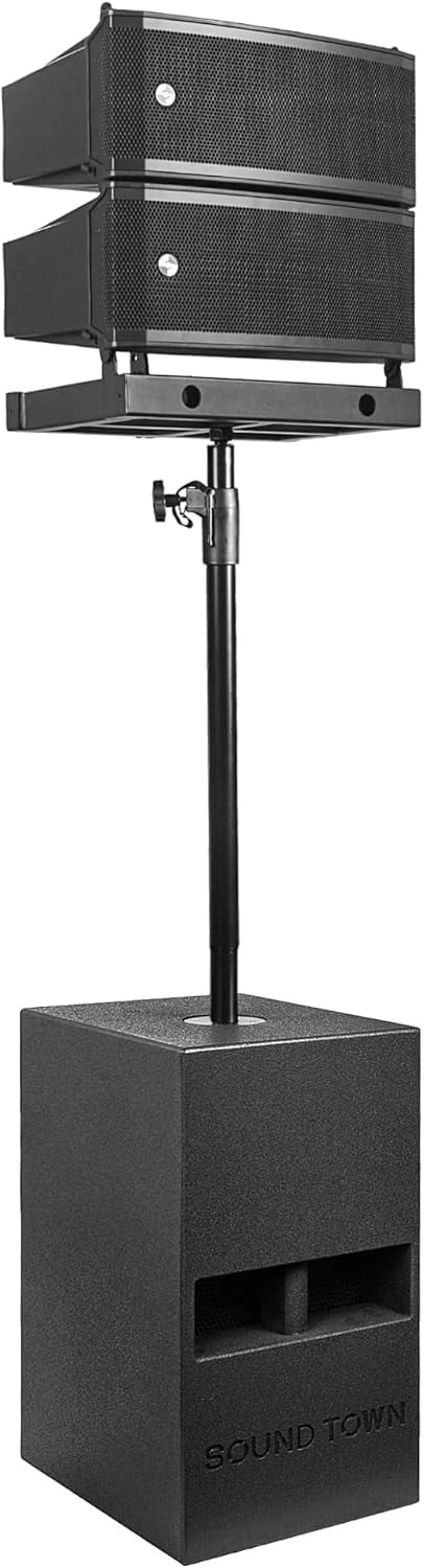 Sound Town CARPO Series Line Array Speaker System with Dual 6.5-inch Powered Line Speaker, Dual ...