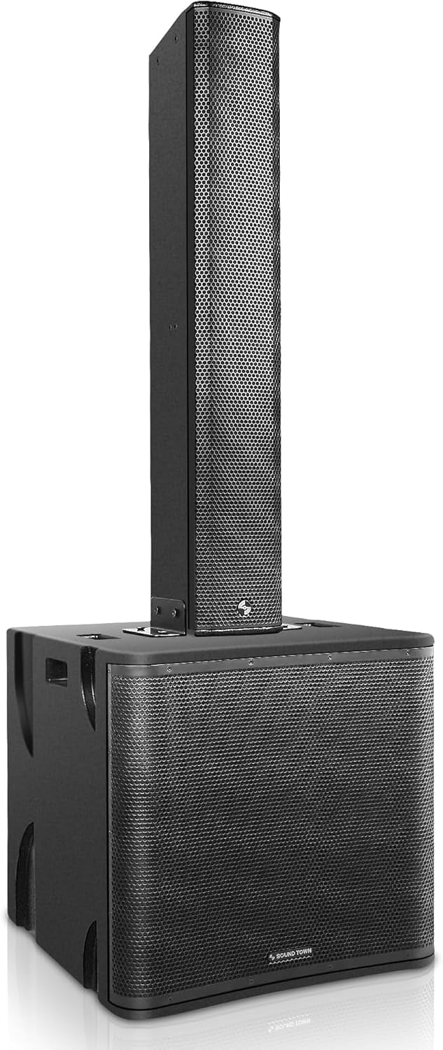 Sound Town CARPO Series Subwoofer and Line Array Speaker System with ...