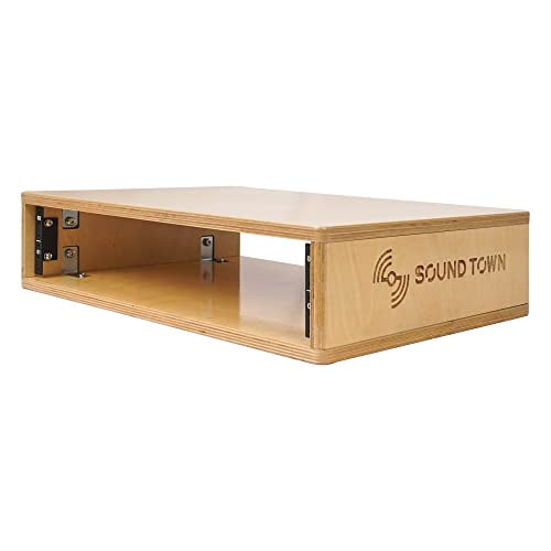 Sound Town DIY 2U Studio Rack with Solid Baltic Birch Plywood, Golden ...