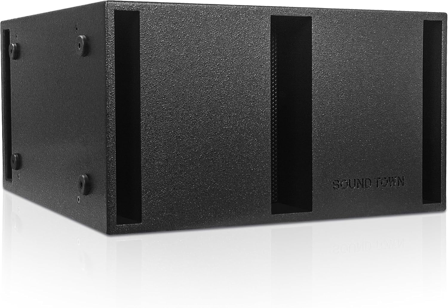 Sound Town Dual 12" 2200W Powered PA Folded Horn Subwoofer with 2 ...