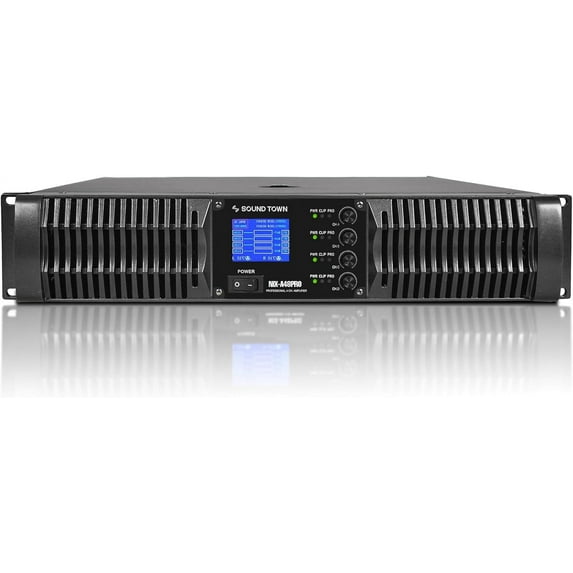 Sound Town High-Power Class-AB 4-Channel PA DJ Power Amplifier 4 x ...