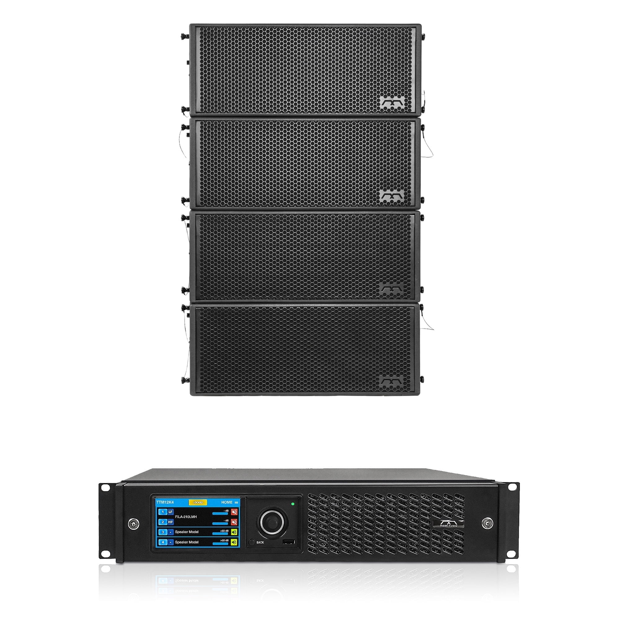 Sound Town Mode Audio Passive Line Array Speaker System with Four Dual ...