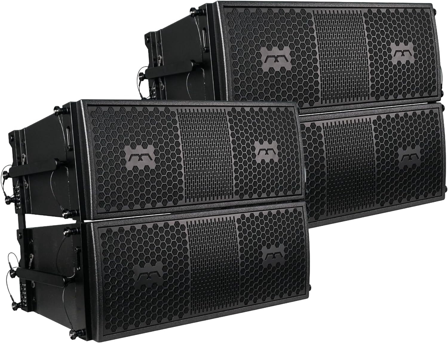 Sound Town MODE Audio Series 2 Pairs of 2 x 8 Line Array Loudspeakers ...