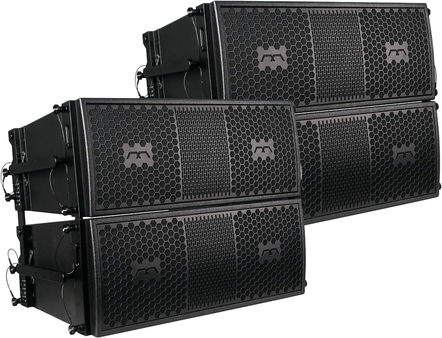 Sound Town Mode Audio Series 2 Pairs of 2 x 8 Line Array Loudspeakers ...