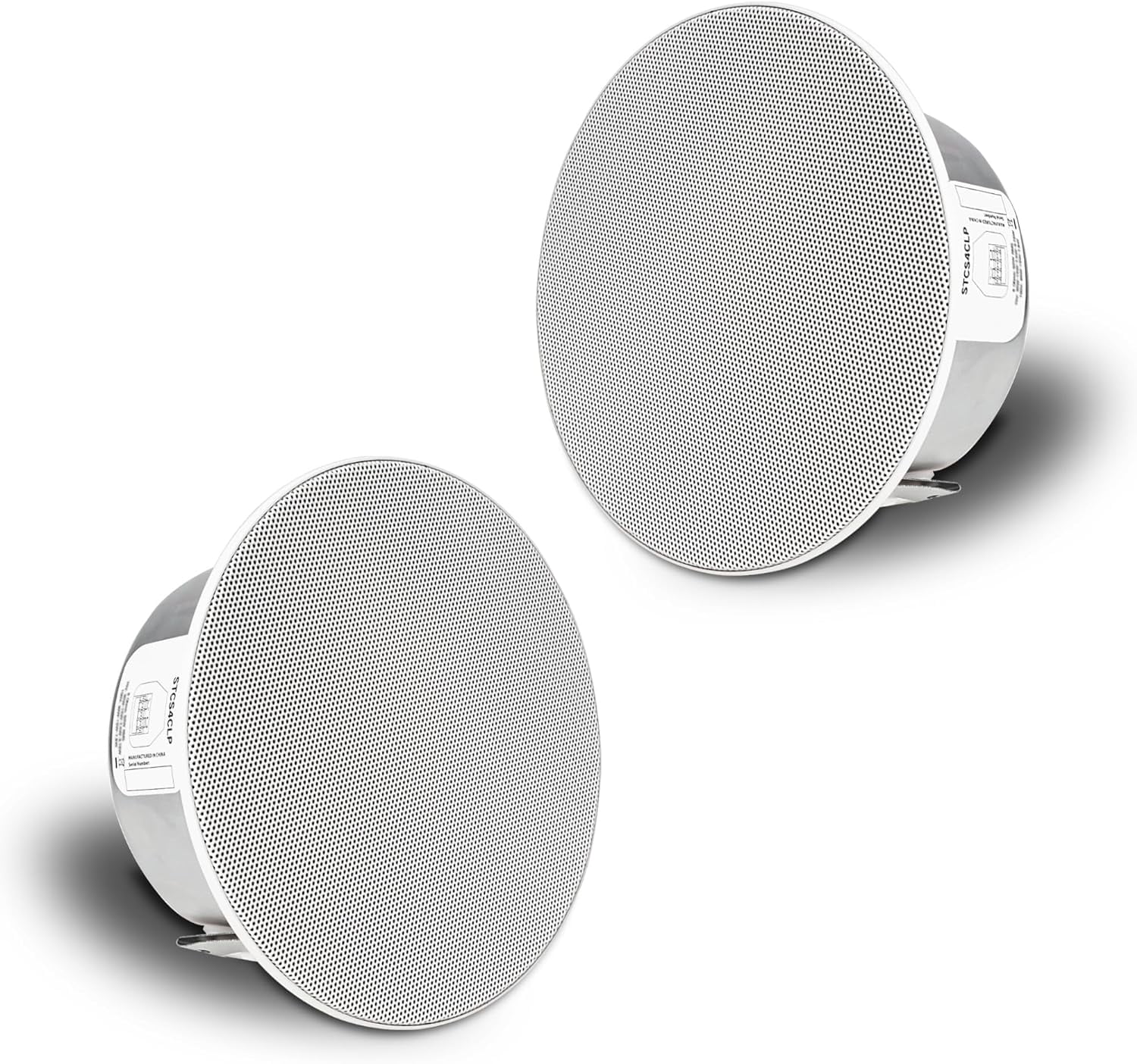 Sound Town Pair of 4.5" Coaxial in-Ceiling Speakers with Low-Profile ...
