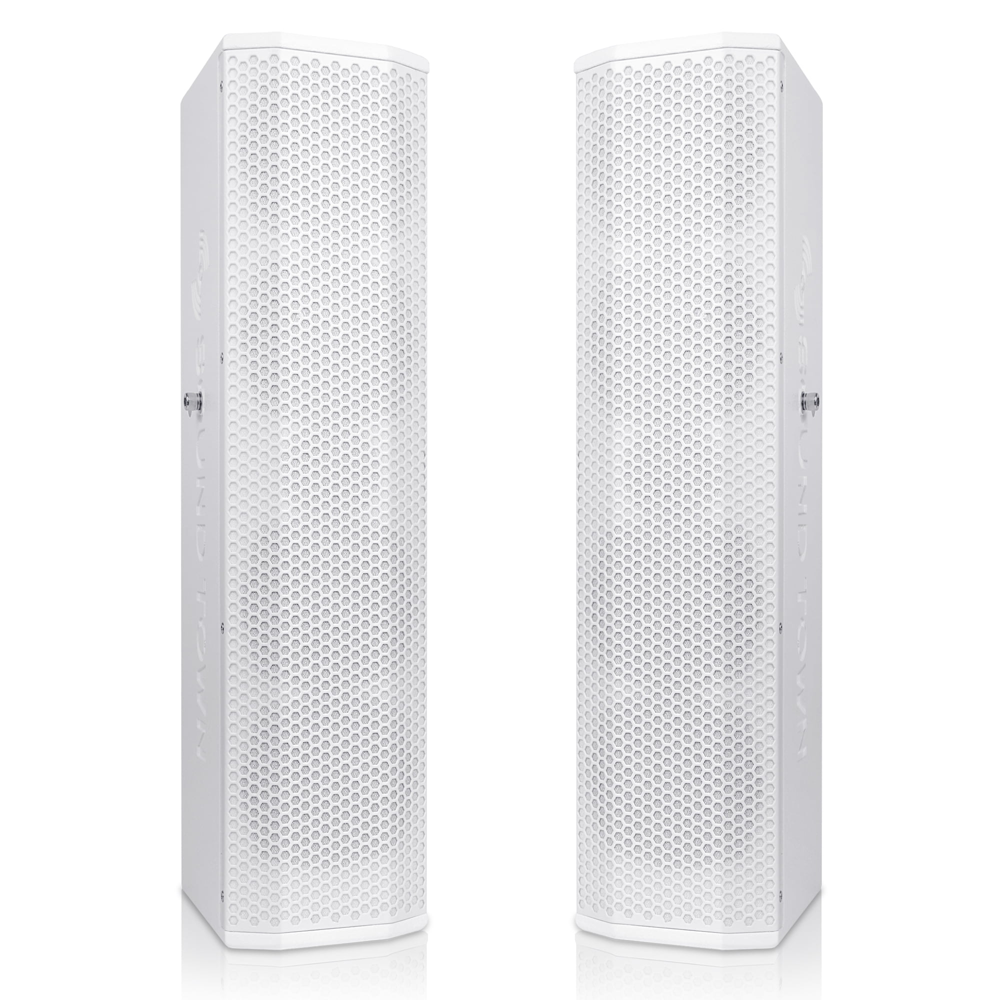 Sound Town Pair of Passive Wall-Mount Column Mini Line Array Speakers ...
