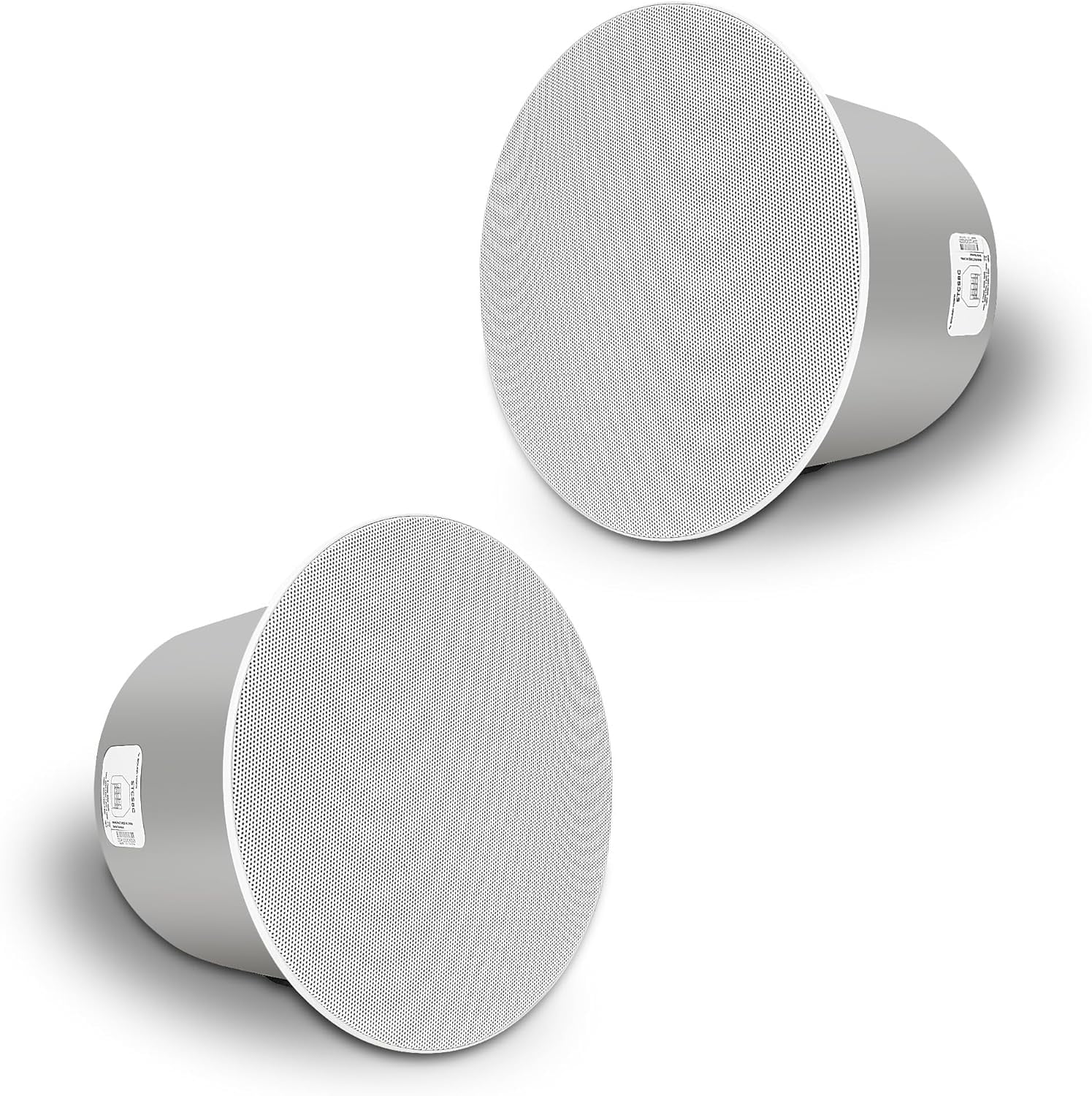 Sound Town Pair of 8" Coaxial in-Ceiling Speakers with Metal Backcan ...