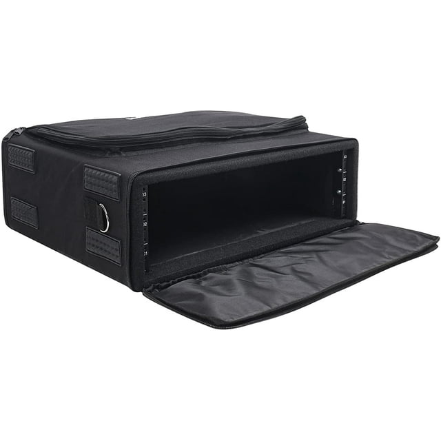 Sound Town Portable 3U Rack Bag, Soft Rack Case with 14" Rackable Depth ...