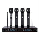 Sound Town Professional UHF Handheld Wireless Microphone System with LED Display, 4 Handheld ...