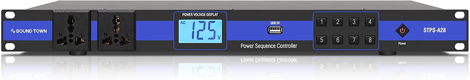 Sound Town Rack-Mountable AC Power Conditioner/Sequencer with 10 ...