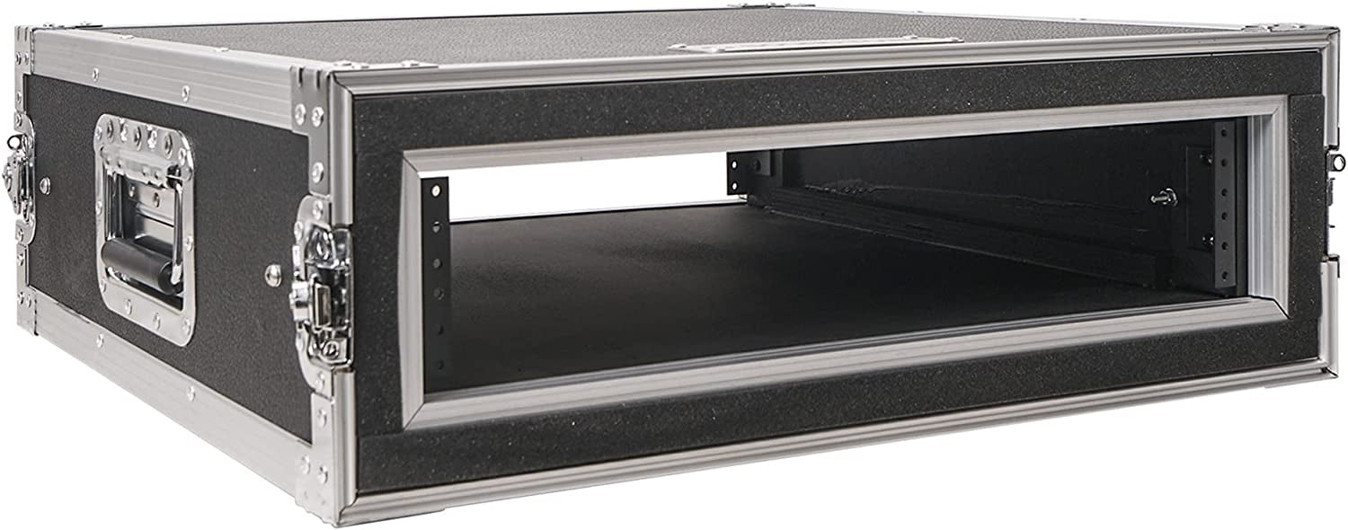 Sound Town 2U Pro Tour Grade DJ Equipment System, ATA Plywood Rack Case ...