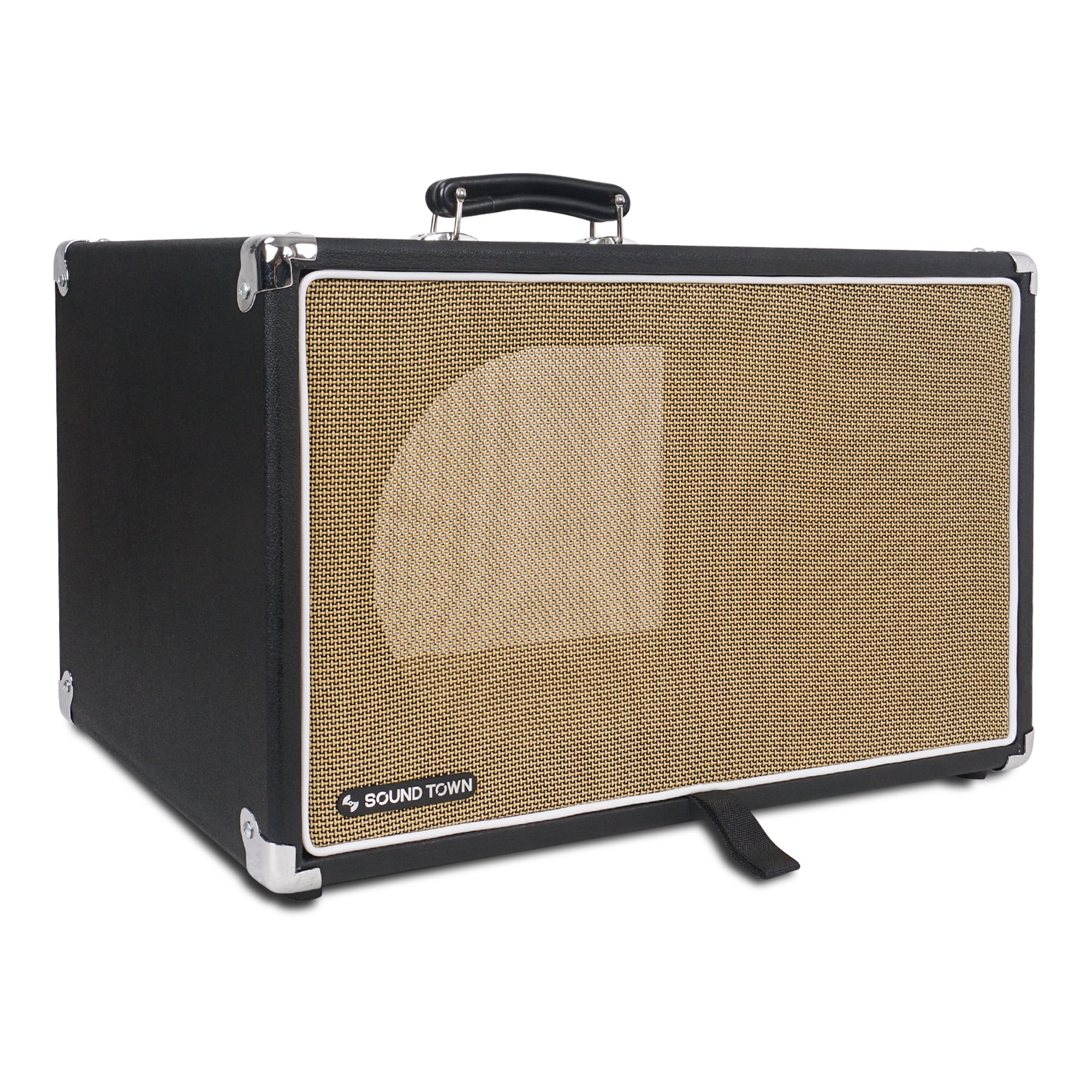 Sound Town Vintage 6U Amp Rack Case, 12.5" Depth with Rubber Feet, Dust ...