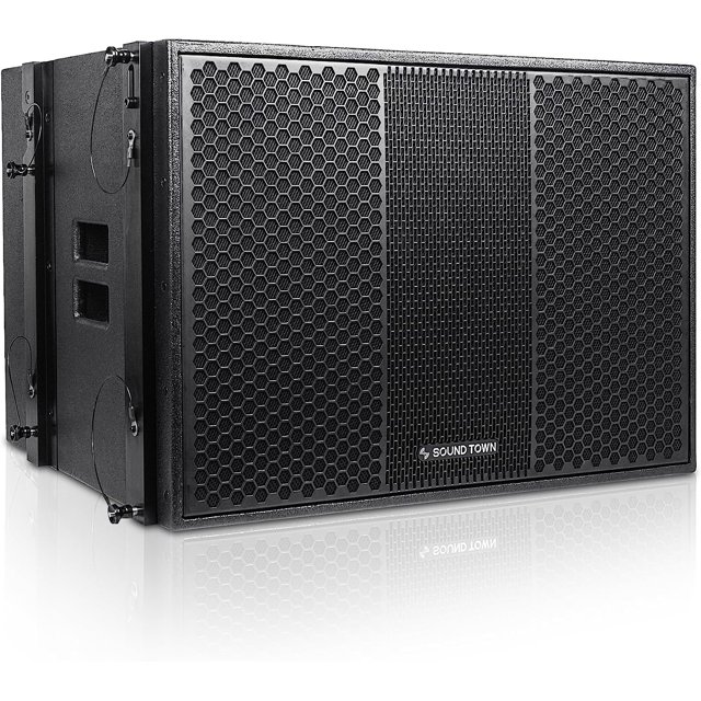 Sound Town ZETHUS Series 18” 1600W Powered Line Array Subwoofer, Black ...